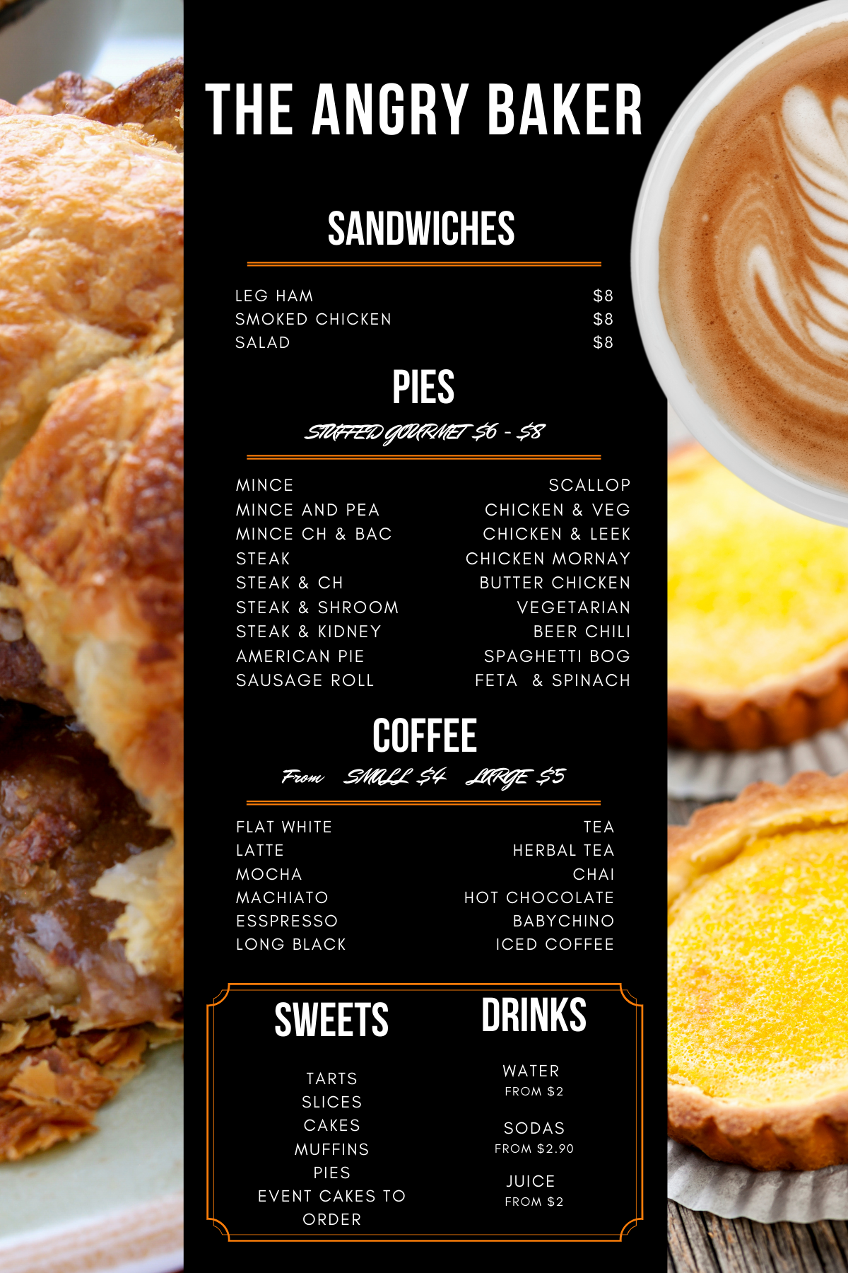 THE ANGRY BAKER – 90 Bulcock Street 07 5341 8844 and Shop 3/79 Edmund ...